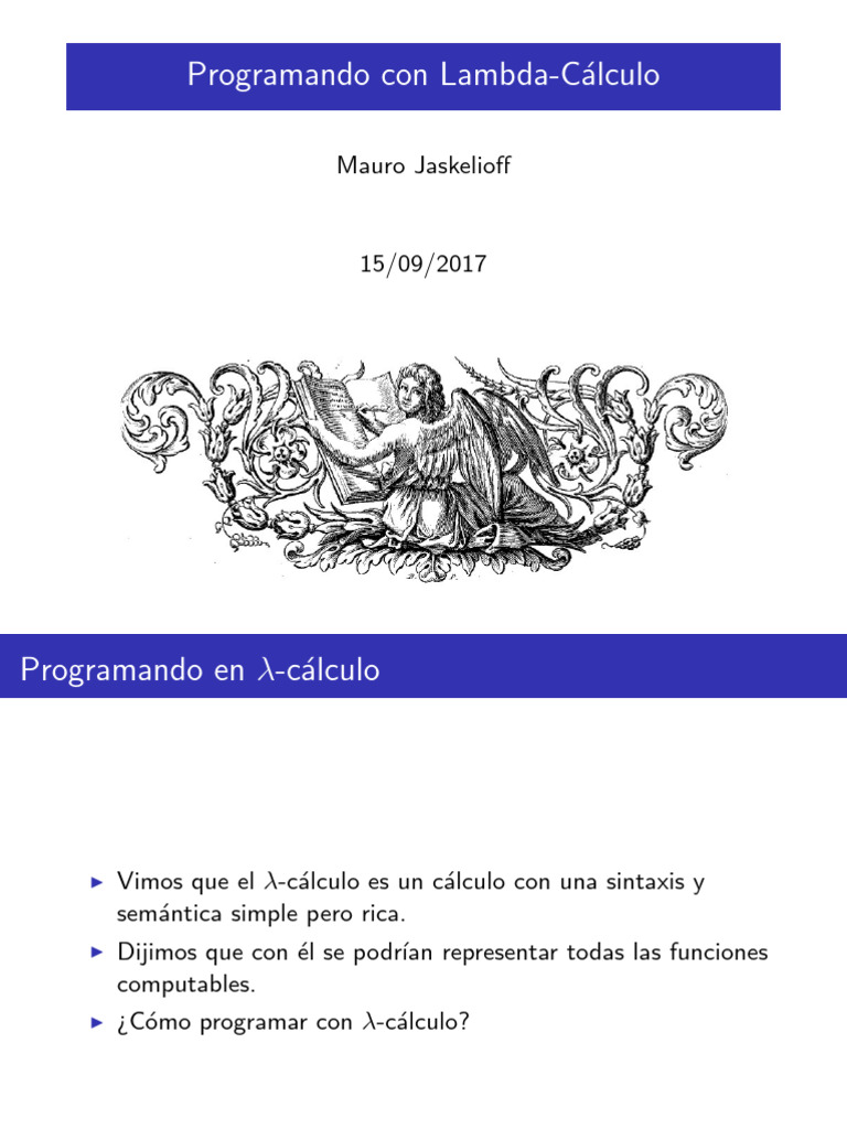 17 ALP Prog-Lambda-calculo | PDF