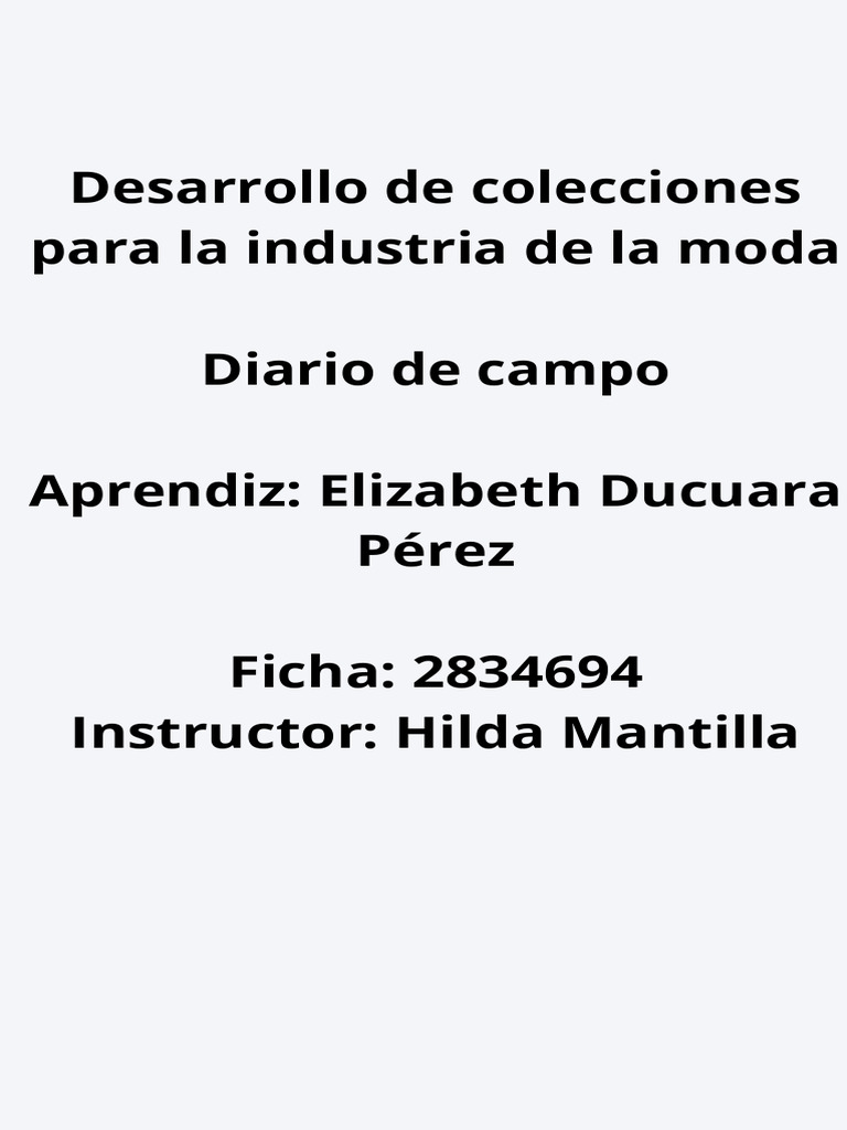 Diario Del Campo | PDF Diario Del Campo | PDF