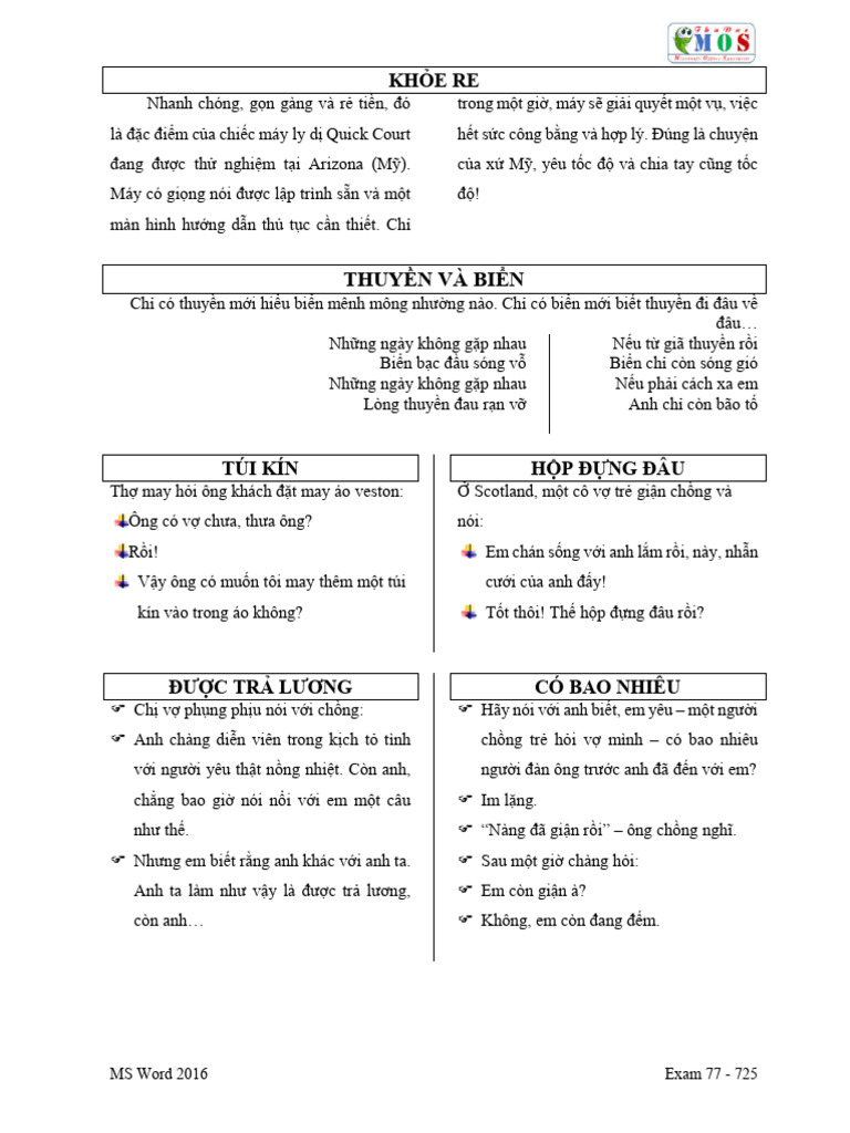 Bai Thuc Hanh 09 Dinh Dang Chia Cot Co Ban | PDF