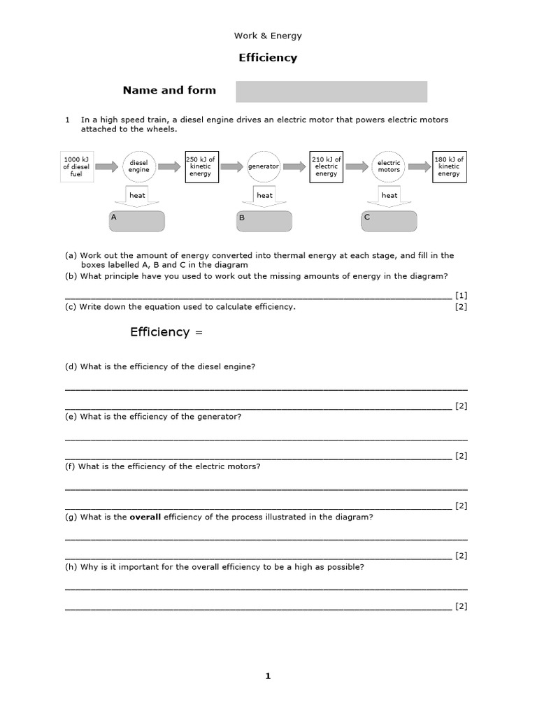 Y9 Efficiency | PDF