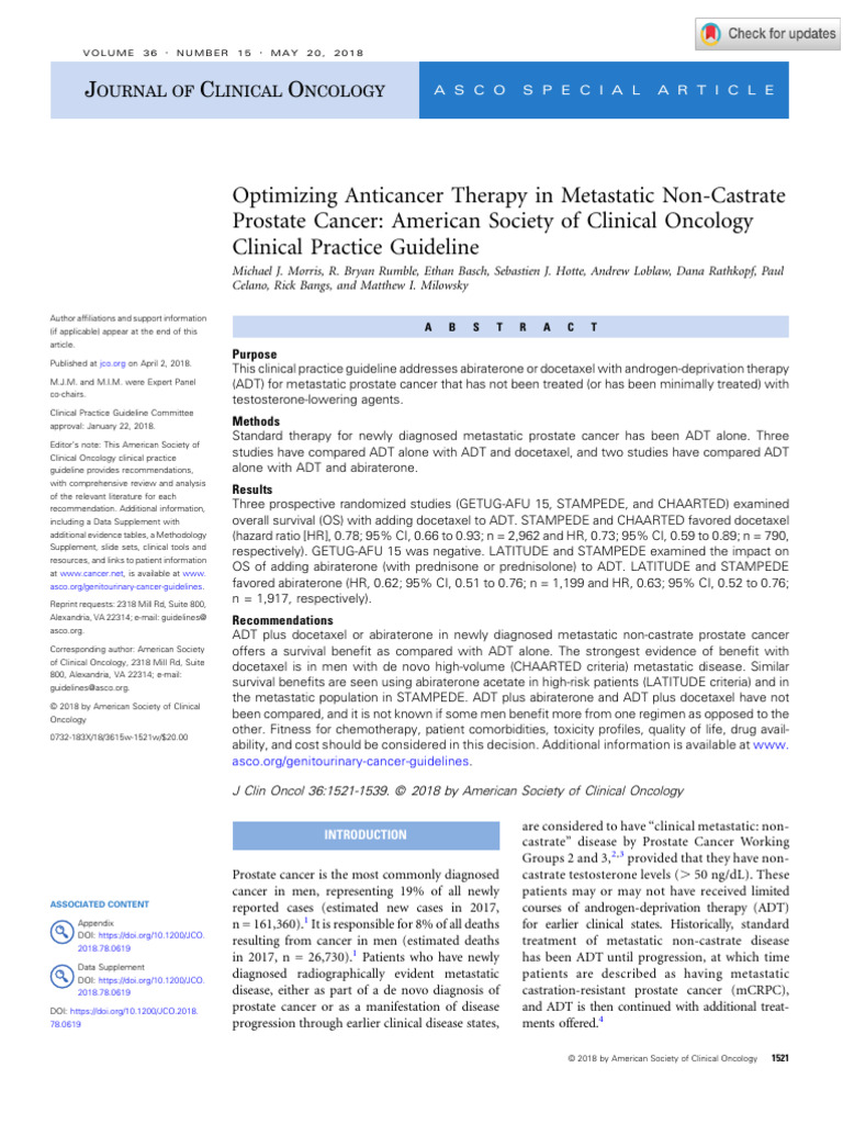 Morris Et Al 2018 Optimizing Anticancer Therapy in Metastatic Non ...