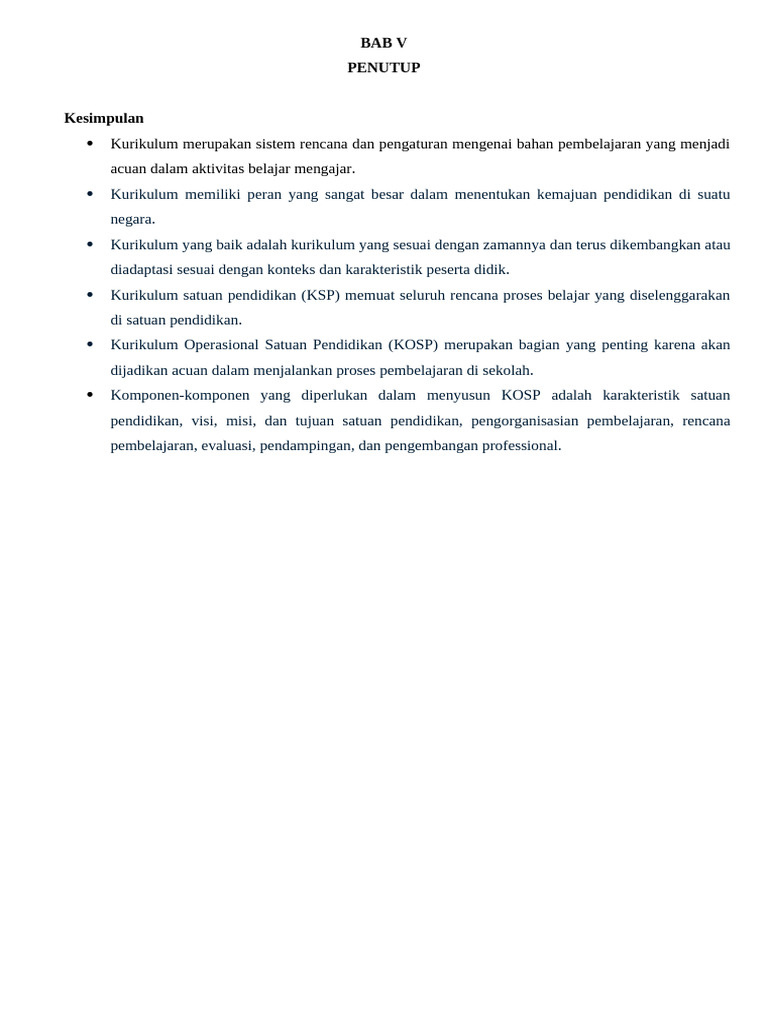 BAB V - Penutup KSP | PDF