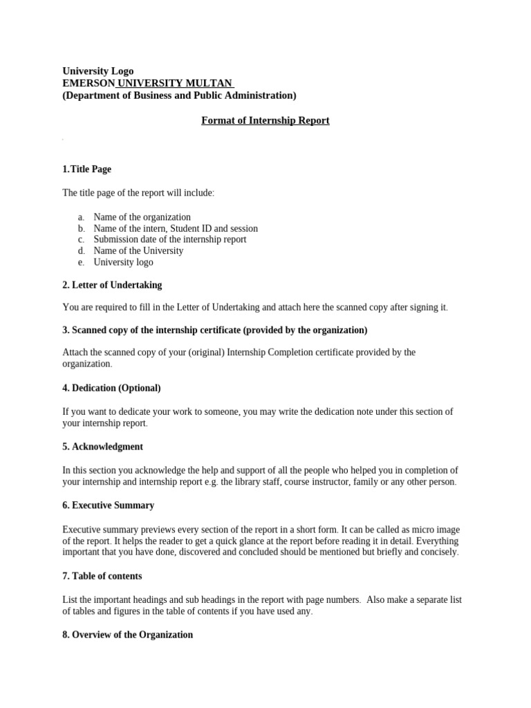 Internship Report Writing Guide For DBPA | PDF | Swot Analysis | Learning