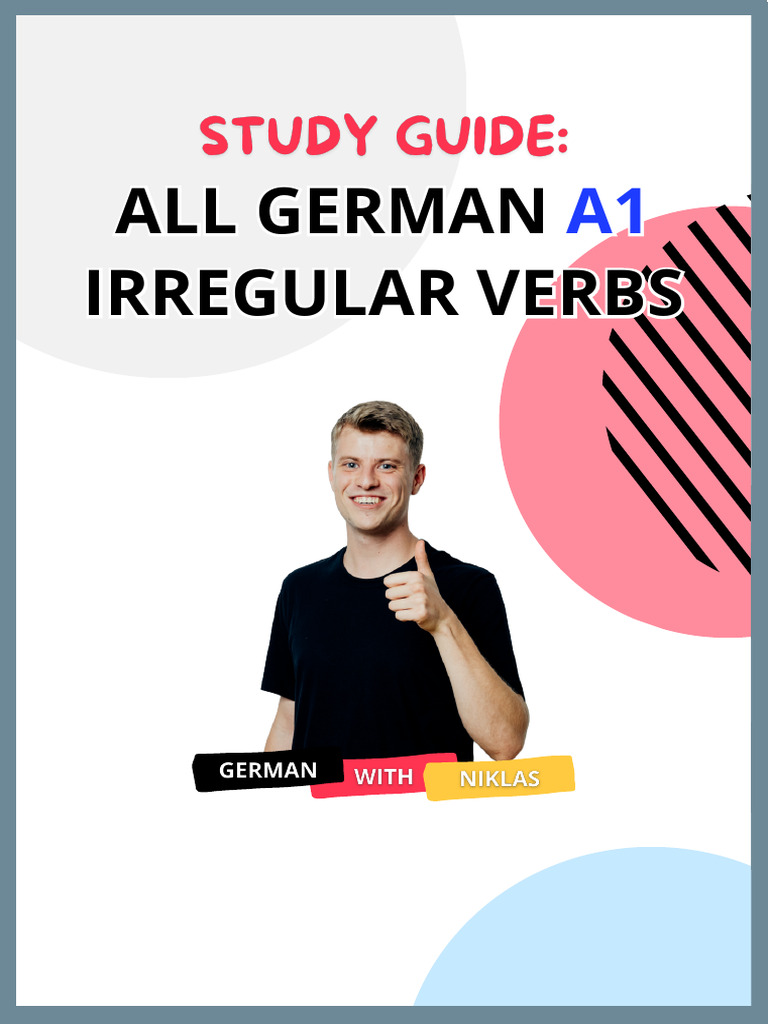 All German A1 Irregular Verbs | PDF