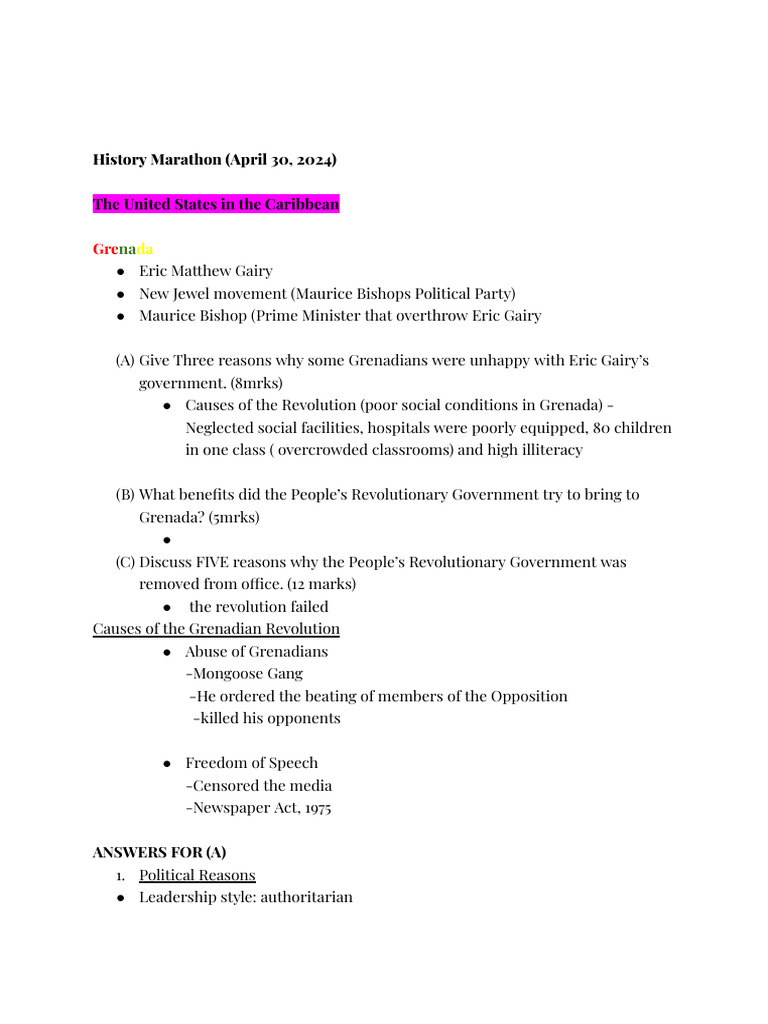 History Marathon | PDF