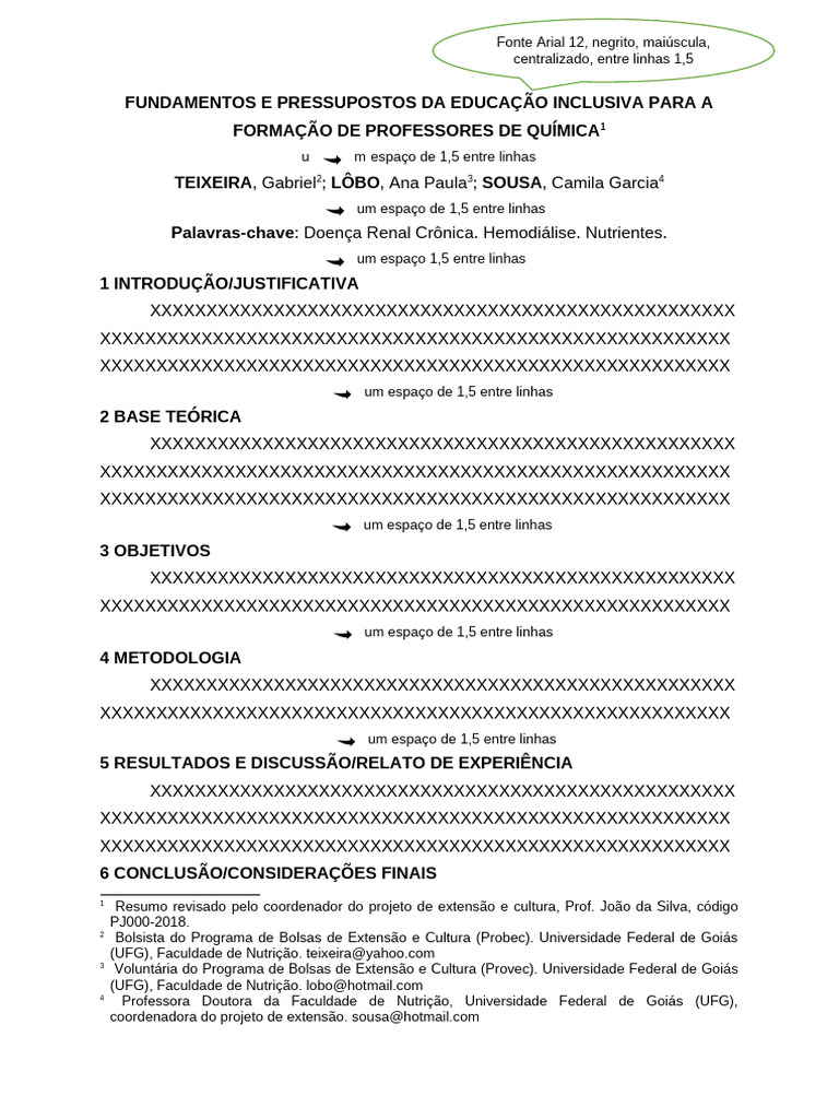 Template de Resumo Expandido | PDF