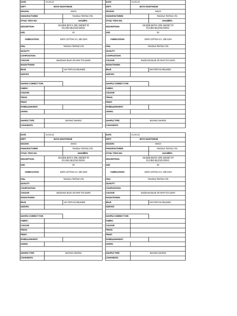 Hang Tag Format - New 1 | PDF