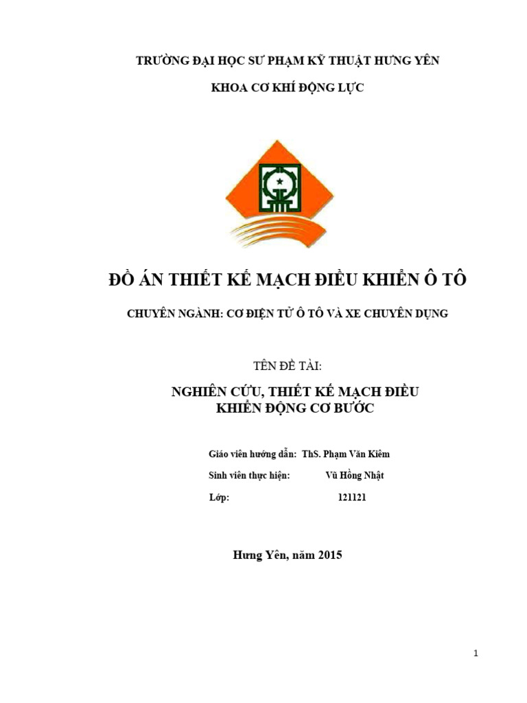 (123doc) Do An Nghien Cuu Thiet Ke Mach Dieu Khien Dong Co Buoc | PDF