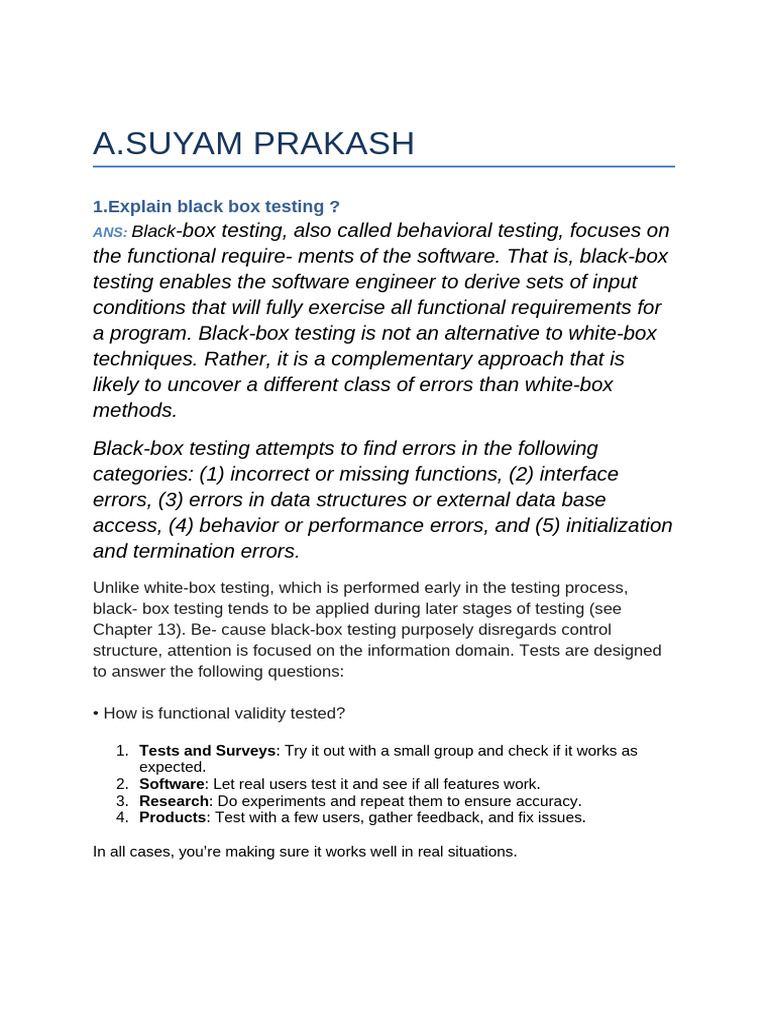 Software Engineering Question Pdf 3401