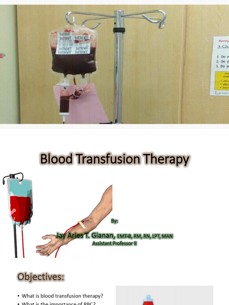 1 Blood Transfusion Done | PDF