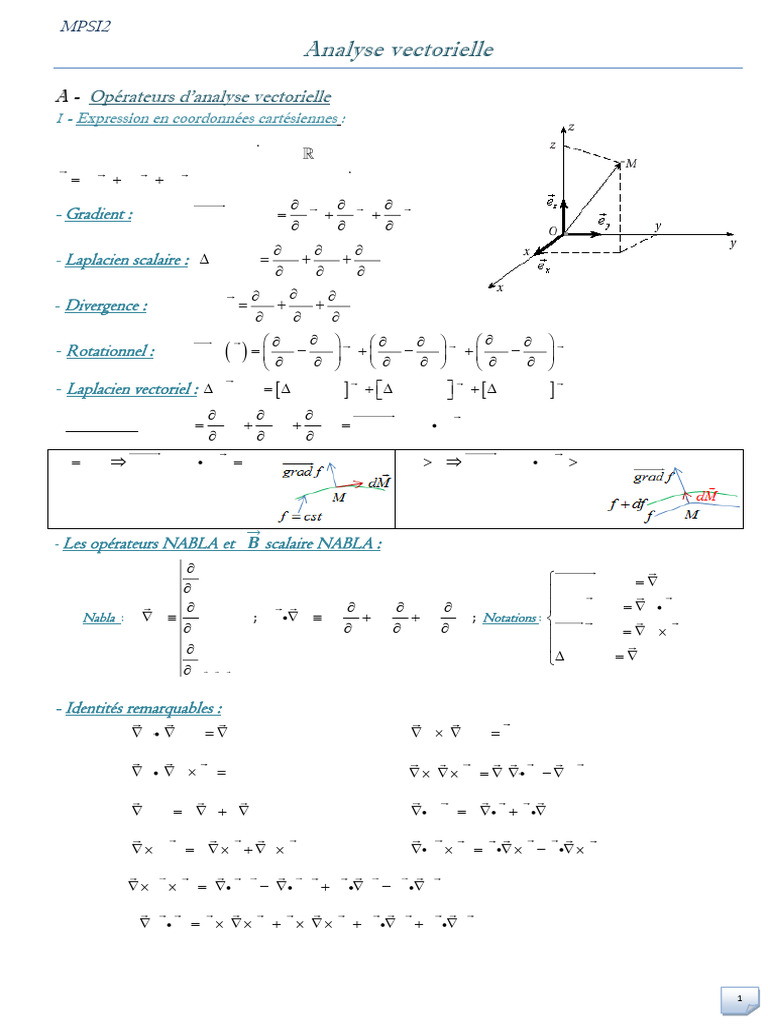 Analyse Vectorielle | PDF