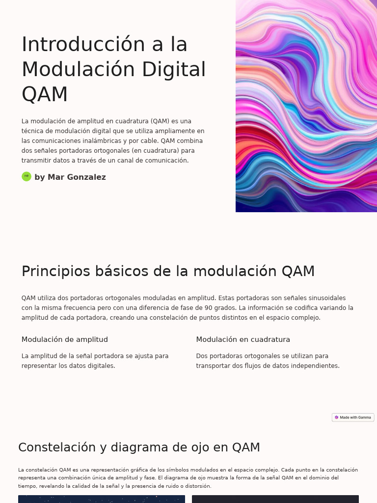 Introduccion A La Modulacion Digital QAM | PDF