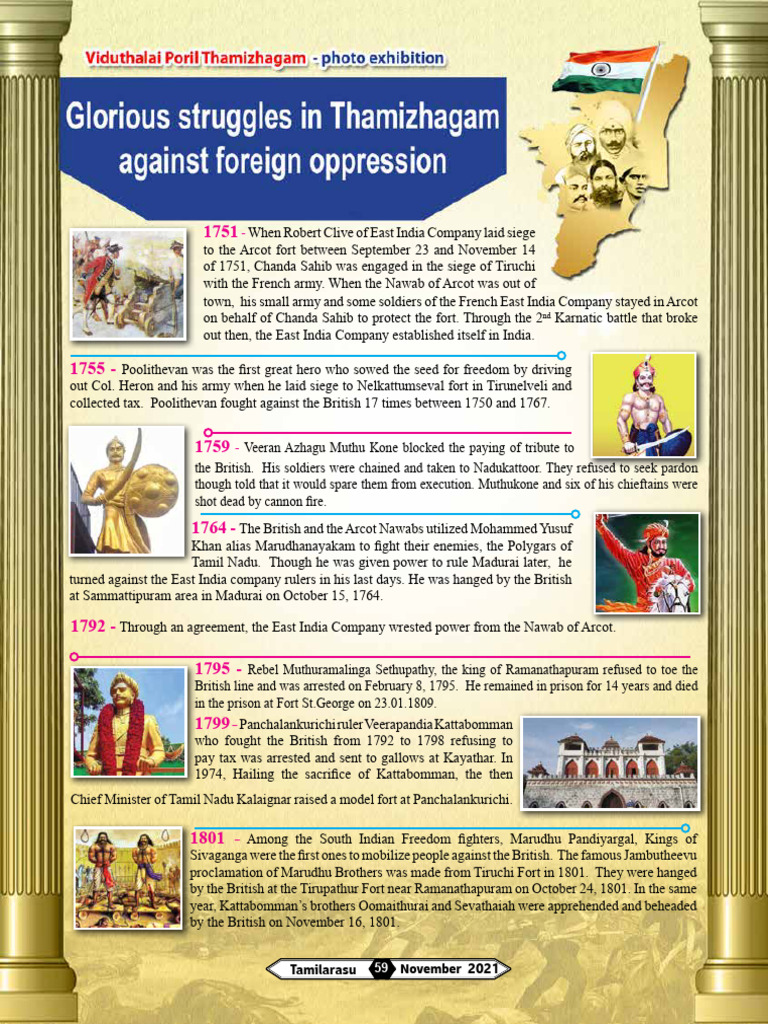 Role of TN in Freedom Struggle | PDF