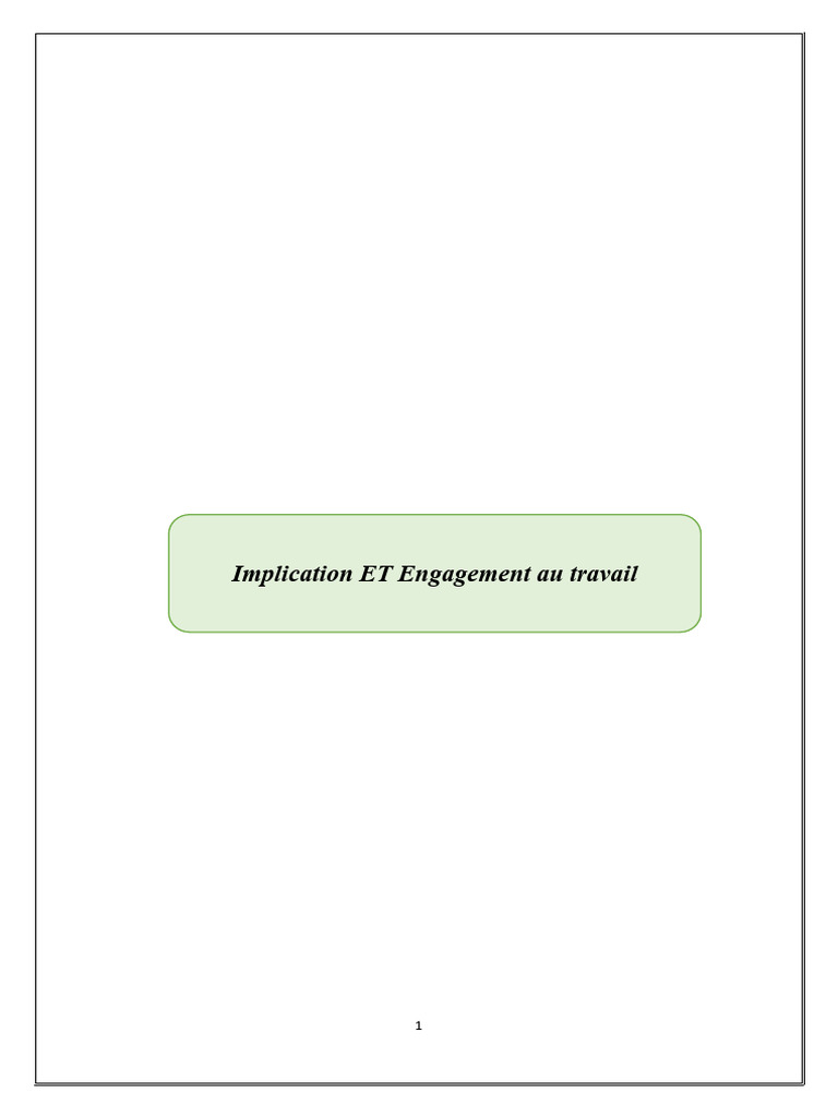 Impl Et Engag | PDF