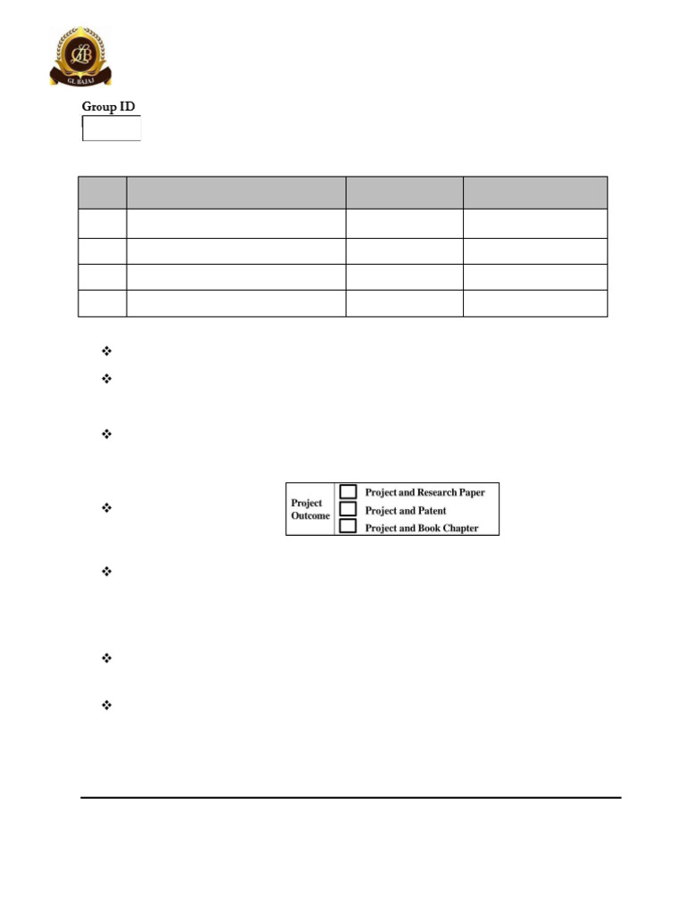 Project Approval Form | PDF