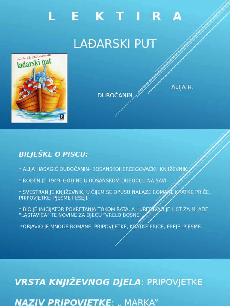 L E K T I R A: Lađarski Put | PDF