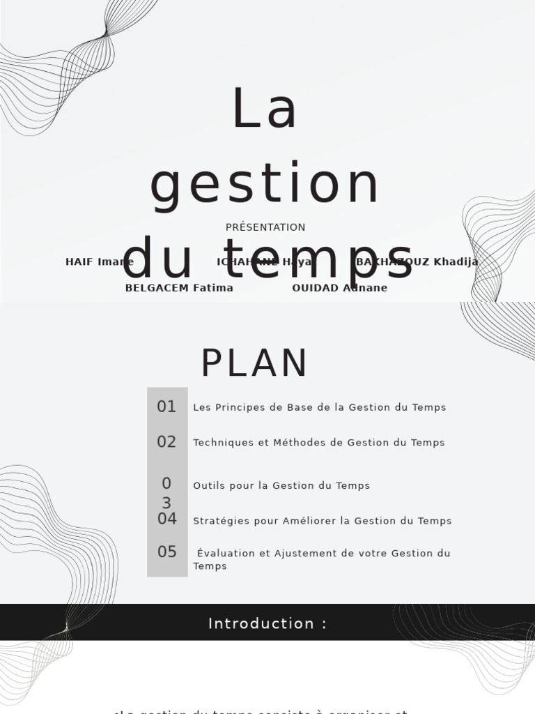 Presentation - La Gestion Du Temps | PDF