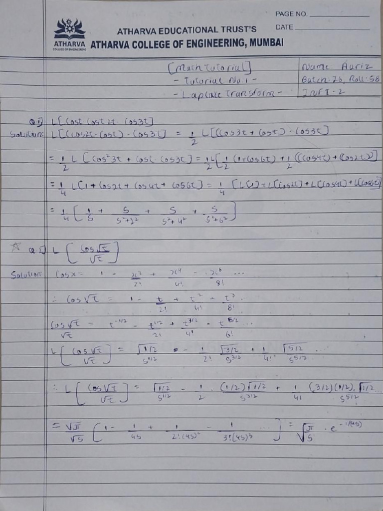 Math Tutorial 1 | PDF