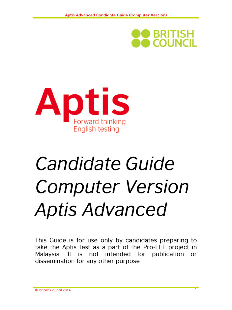Aptis-Guide Advanced | PDF
