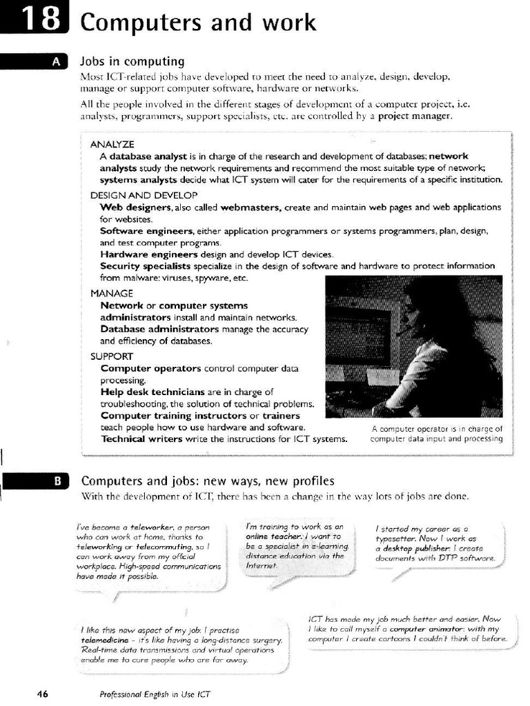 Revision - 1 - Computers and Work | PDF