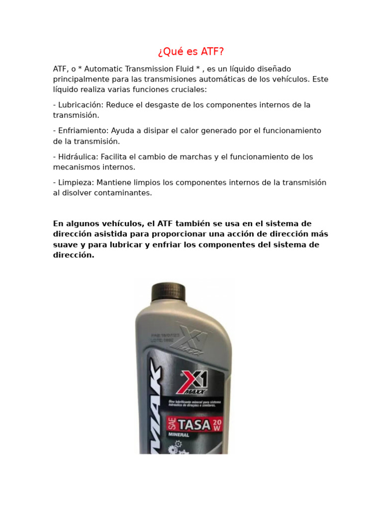 Tipos de Atf | PDF