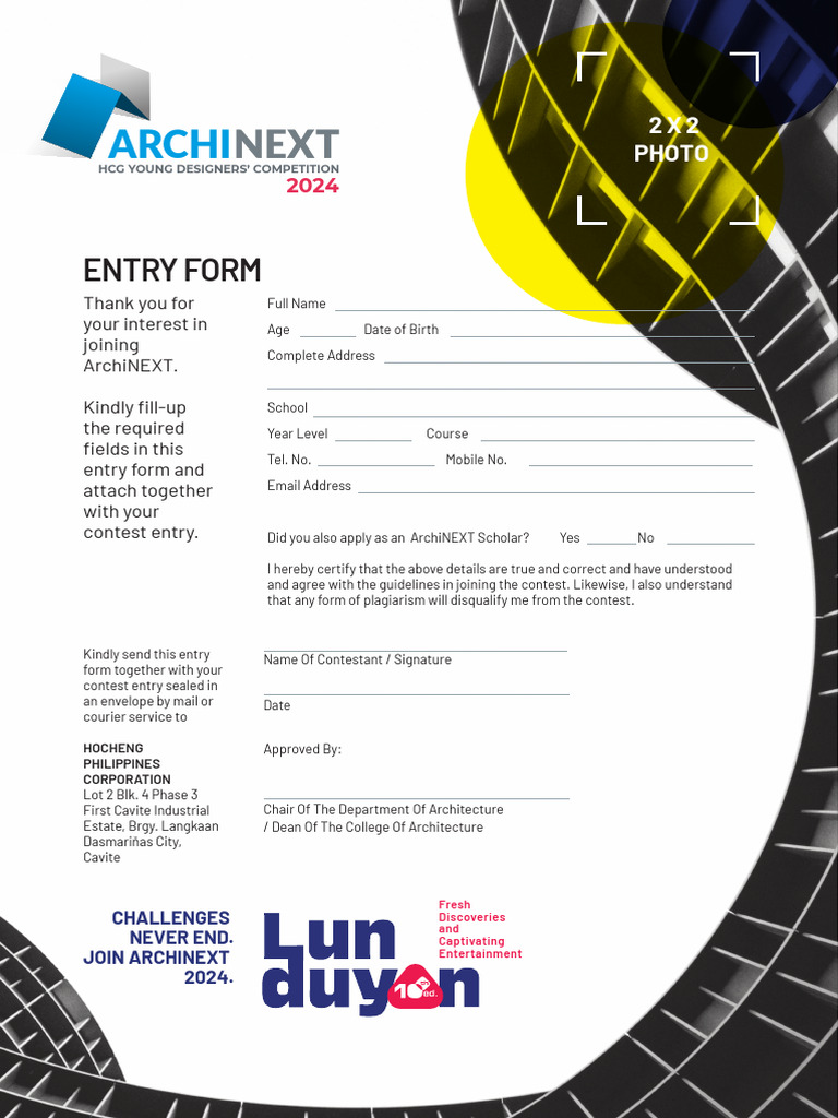 A2024 Entry Form | PDF