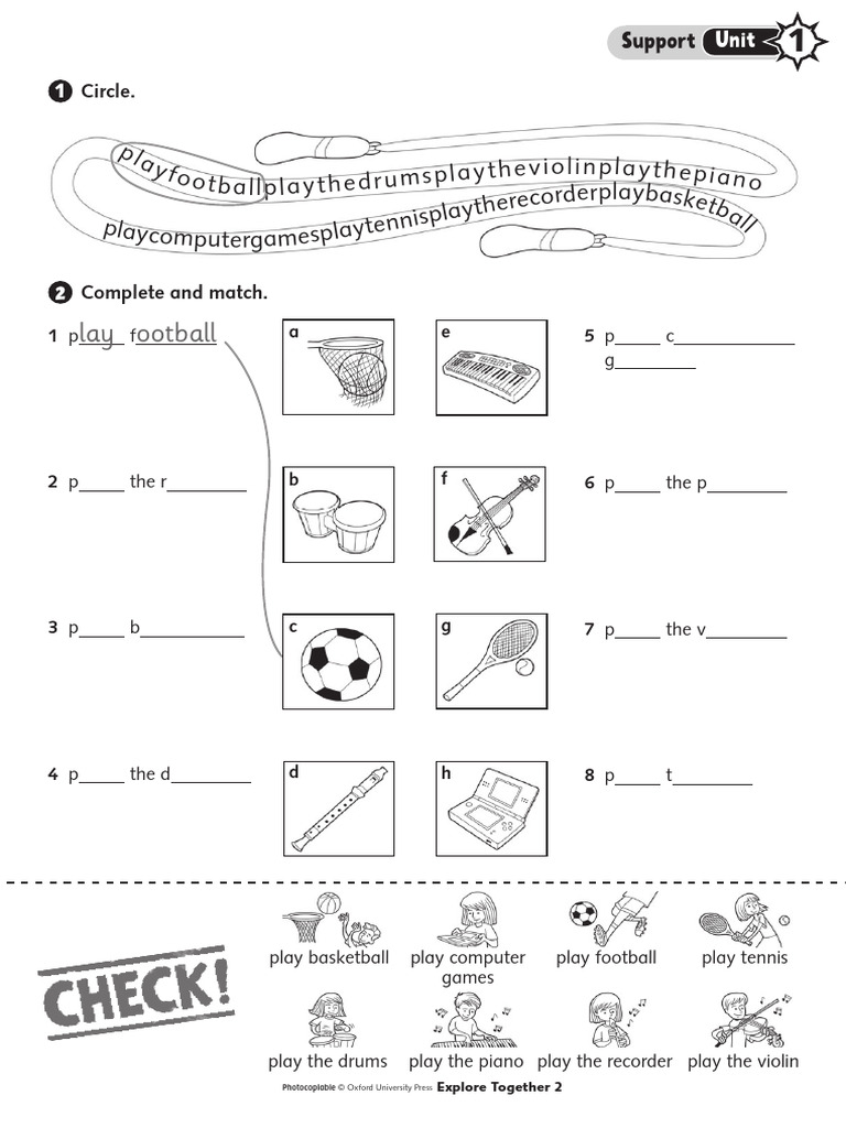 Explore-Together 2 Support Catch-Up Worksheets | PDF