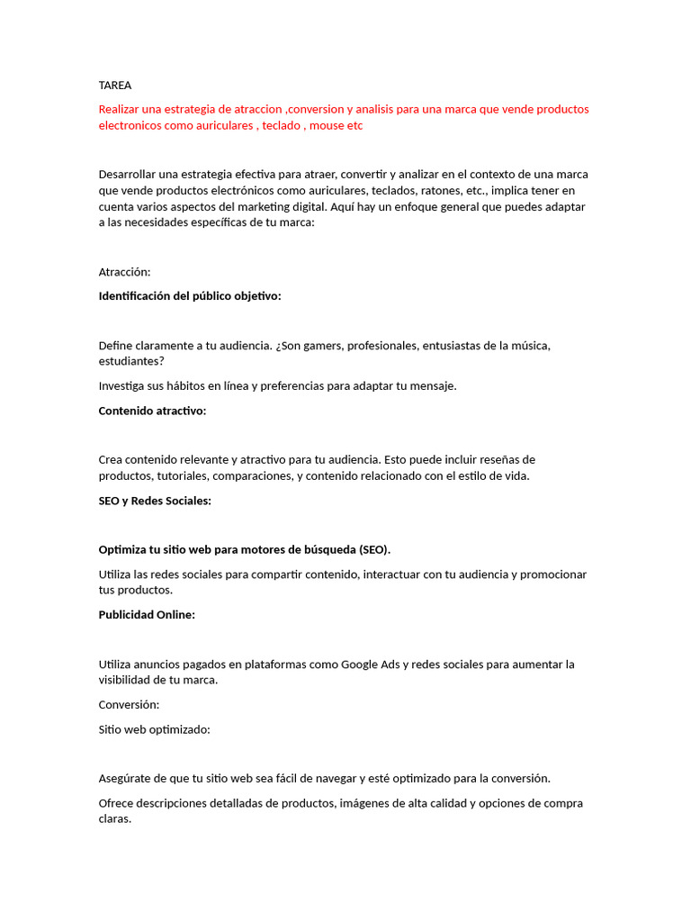 TAREA Tic Sem 10 | PDF