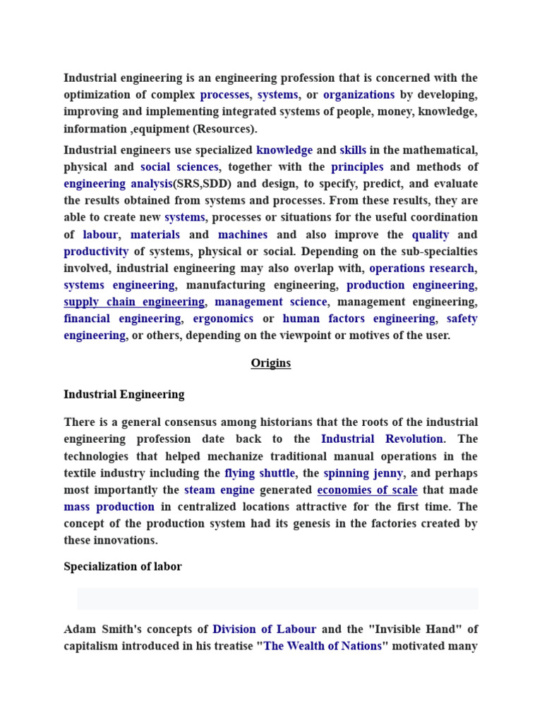 Intro Industrial Engineering | PDF