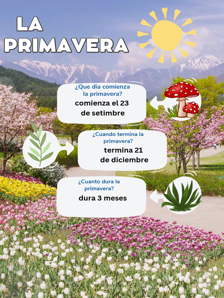 infografía de la primavera | PDF