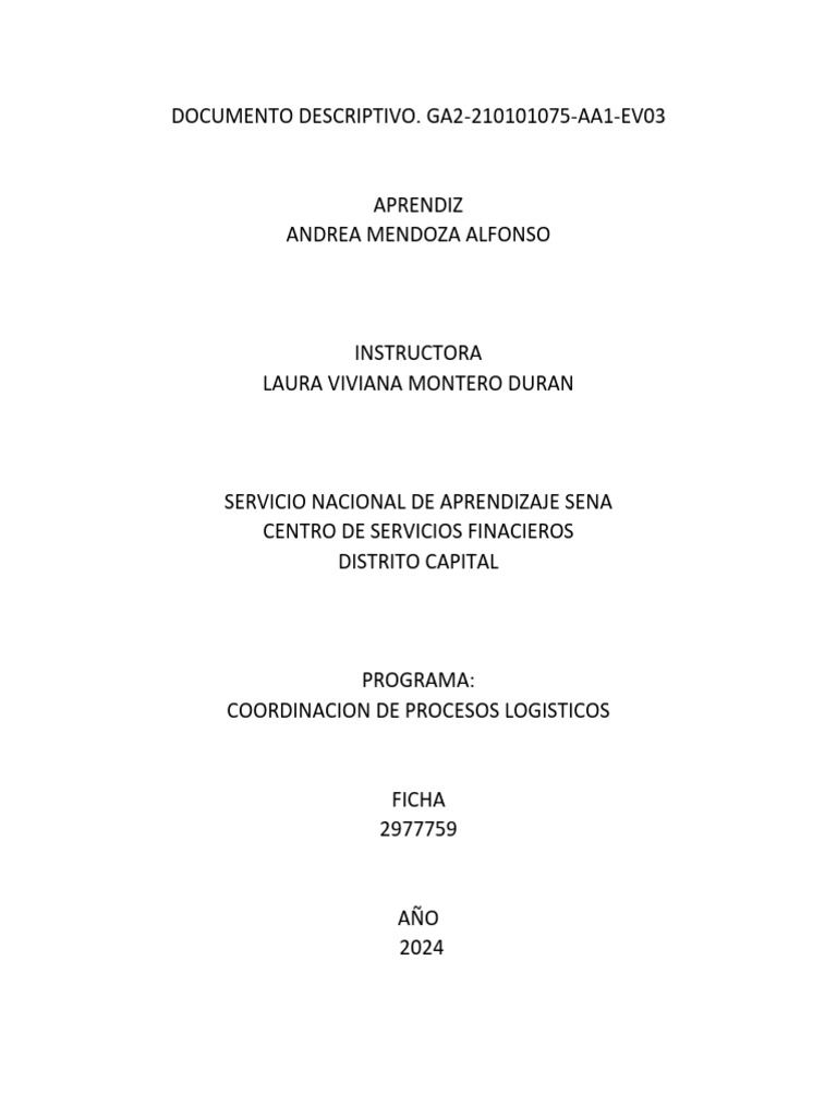 Documento Descriptivo | PDF