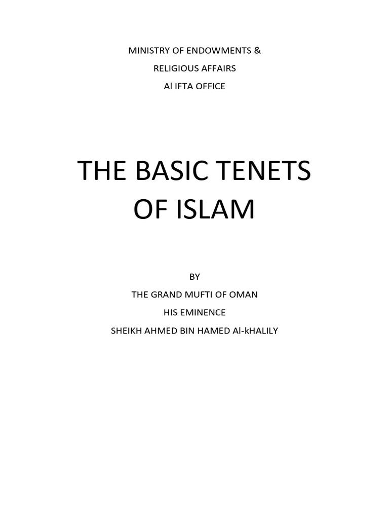 The Basic Tenets of Islam | PDF