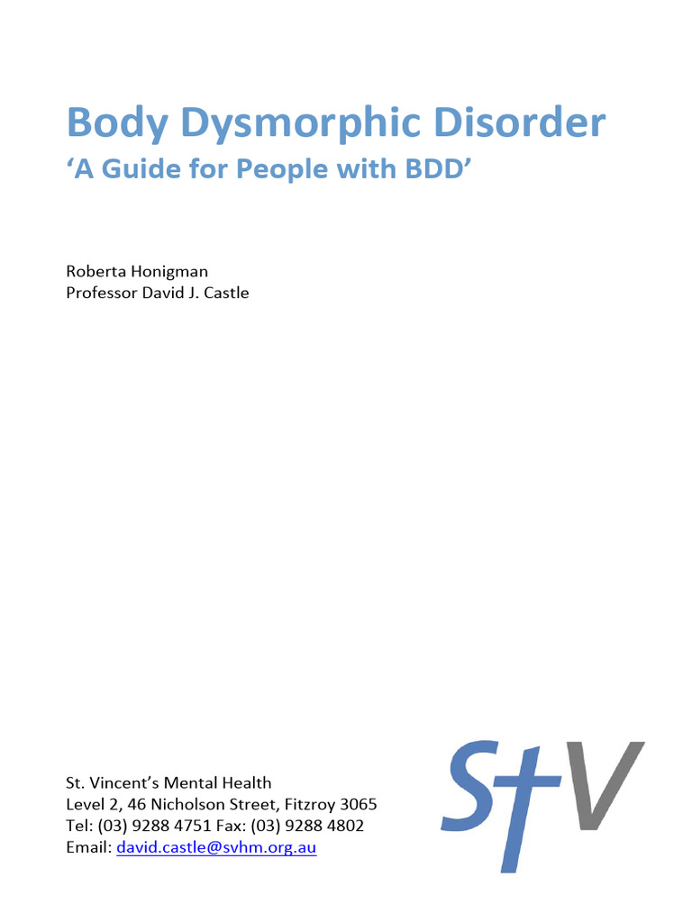 BDD Booklet | PDF | Obsessive–Compulsive Disorder | Mental Health