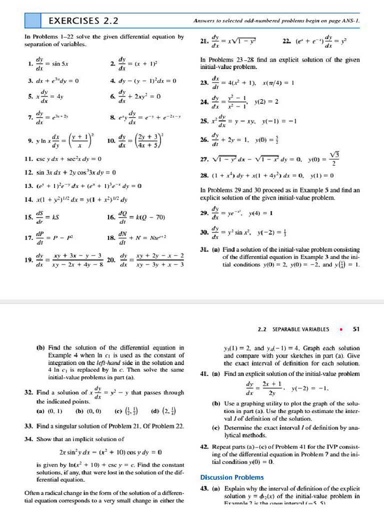 Differential Eq Questions | PDF
