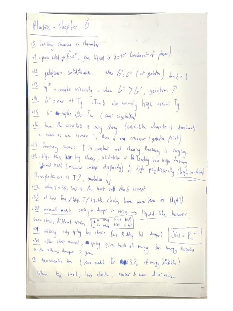 Plastics Final Exam Notes | PDF