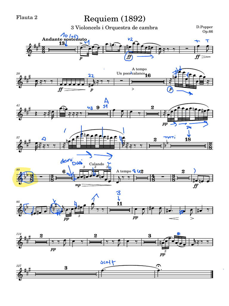 Requiem Popper O.C Definitiva-Flauta - 2 2 | PDF