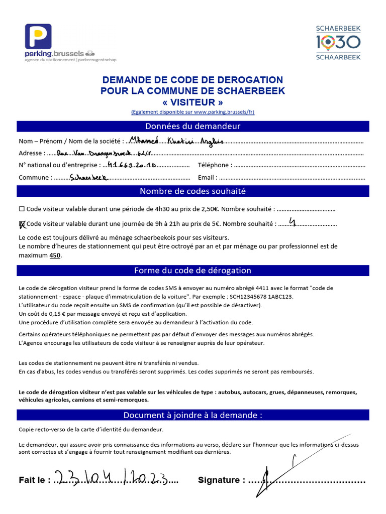 Schaerbeek - FR - Visiteur2021 | PDF