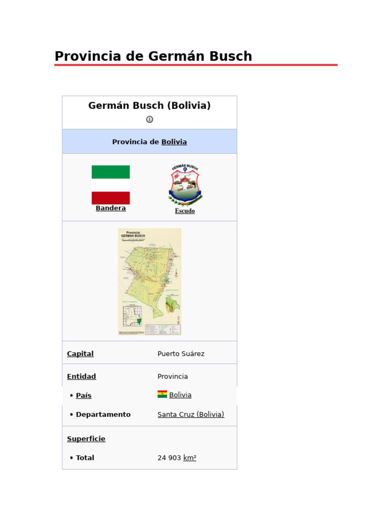 Provincia German Busch | PDF