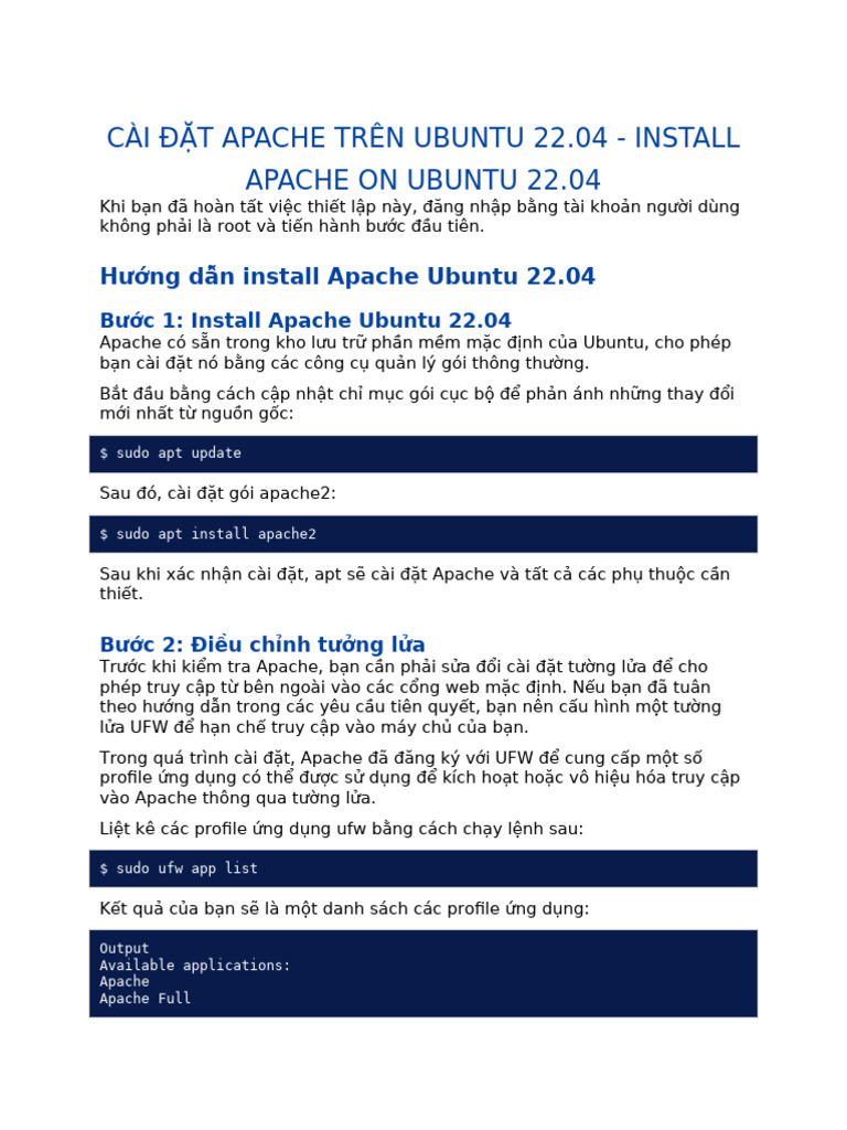 WEBServer Ubuntu Apache | PDF