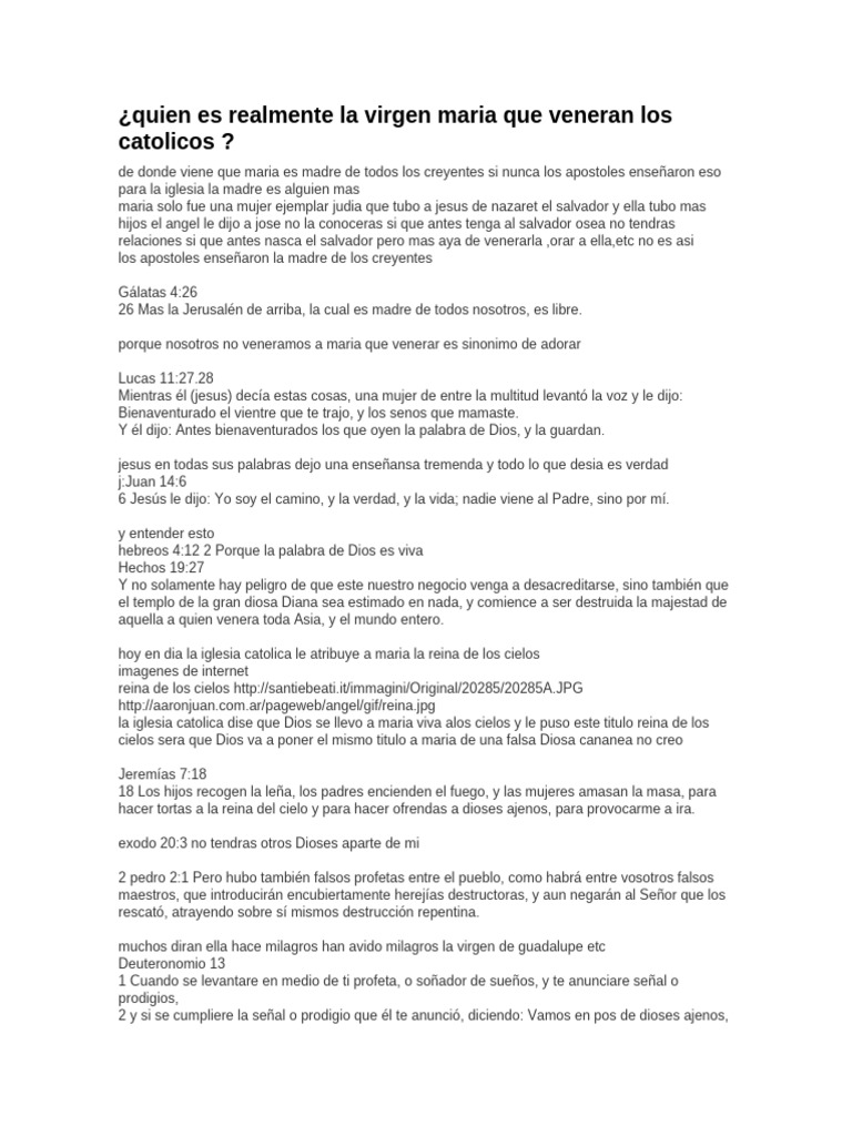 Quien Es Maria La Reina Del Cielo | PDF