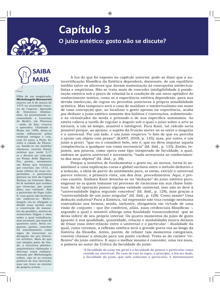 Livro ESTÉTICA - Cap.3 | PDF