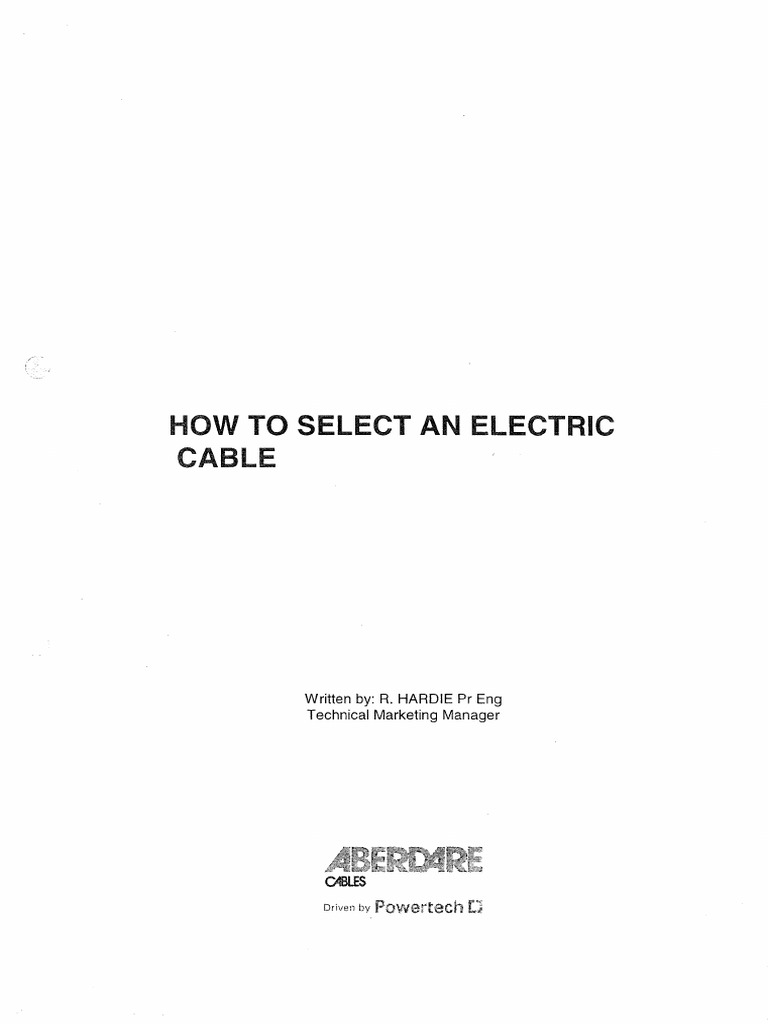 Power Cable Aberdare | PDF