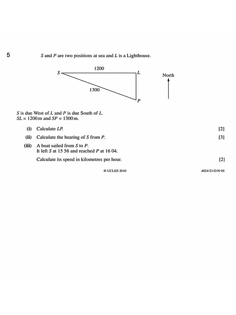 Trigonometry With Bearing | PDF