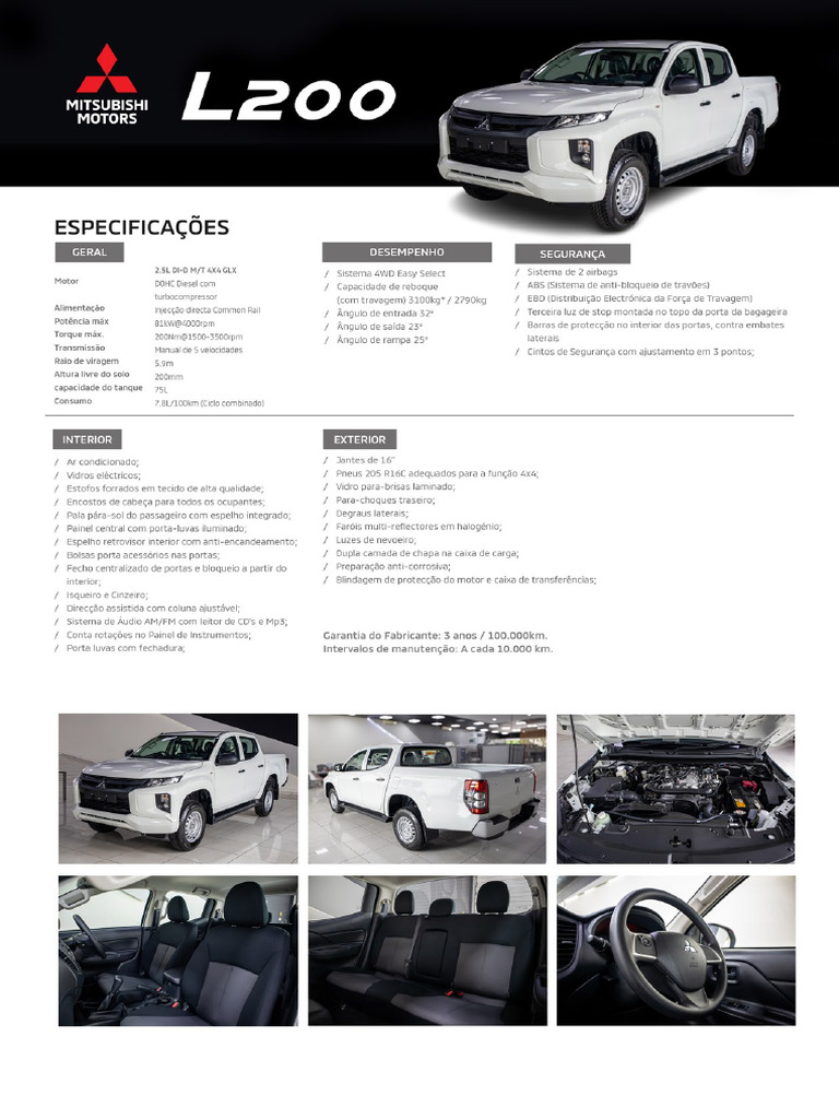 Mitsubishi l200 Glx. | PDF