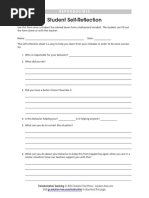 Detention Reflection Sheet | PDF