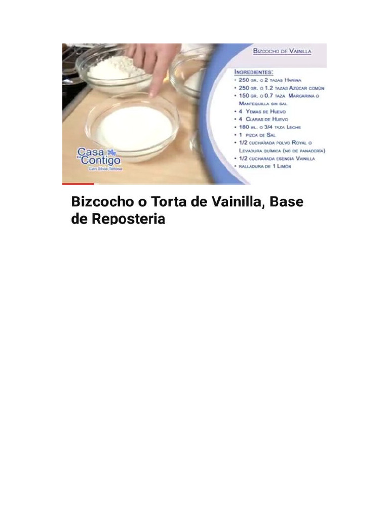 Receta Pastel | PDF