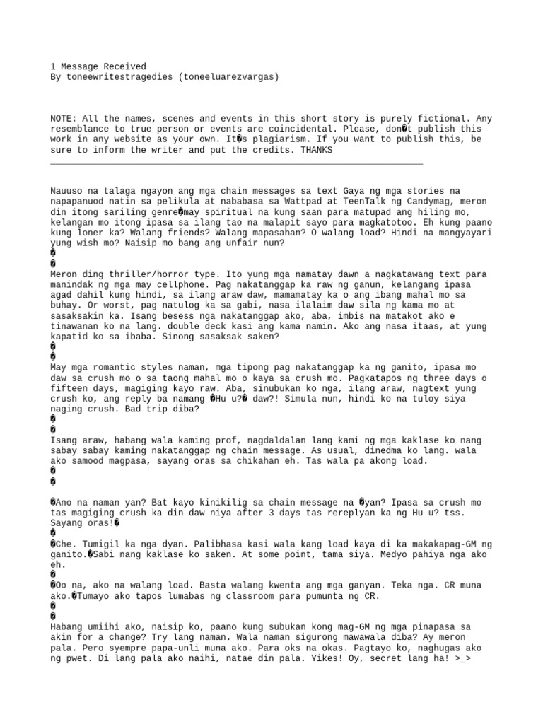 1message Received | PDF