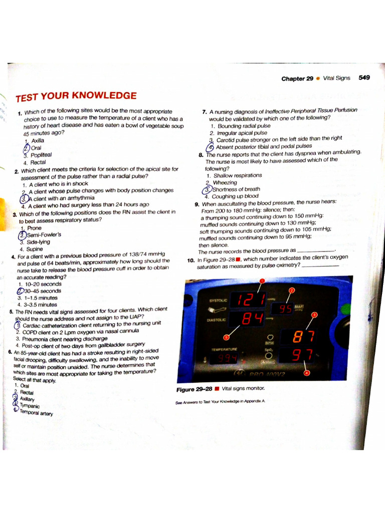 FON (Kozier MCQS) | PDF