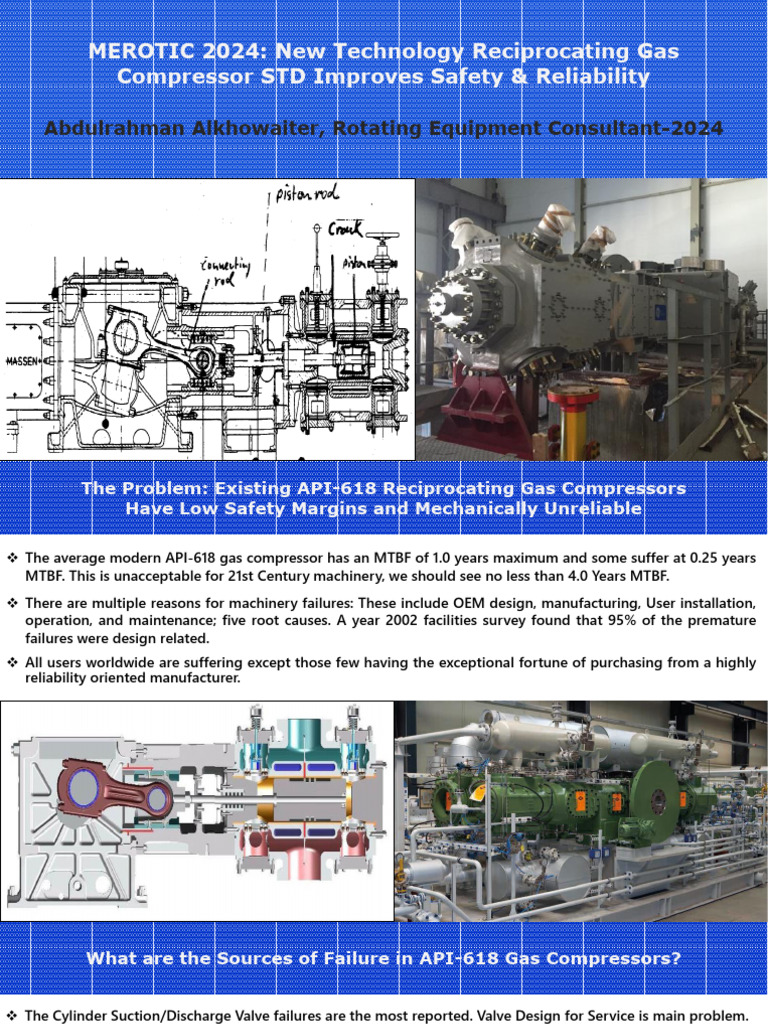 Reciprocating Gas Compressor STD Improves Reliability | PDF