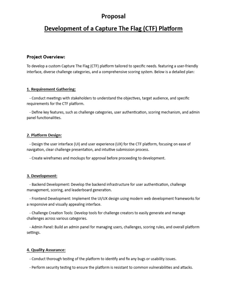 CTF Proposal | PDF
